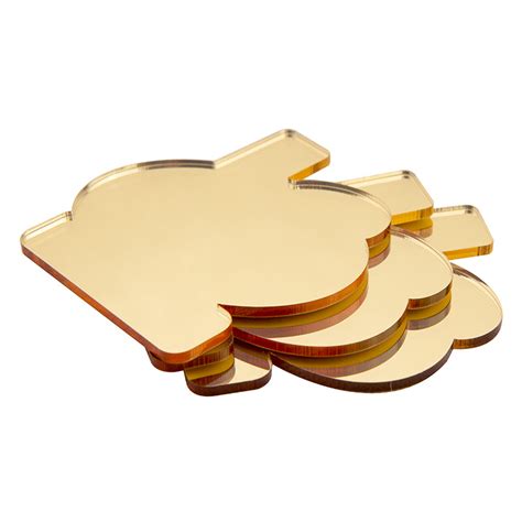 High Reflective Gold Mirror Acrylic Sheet Pmma Mirror Plexiglass Mirror