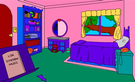 7 Best Bedrooms From Tv Movies Lisa Simpson Movie Bed