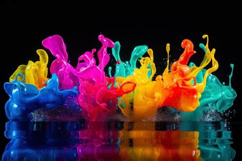 Splash Texture Background And Copy Space Premium Ai Generated Image