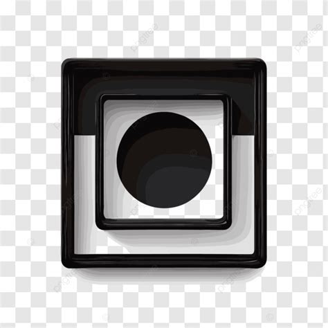 흑백 정사각형 상자 벡터 흰색 배경에 일치하는 단순한 검은색 아이콘 그림자 없음 작은 프레임 중앙 Png 일러스트 및 벡터 에 대한 무료 다운로드 Pngtree