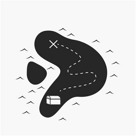 Treasure Map Flat Icon Vector Illustration Vector Art At Vecteezy