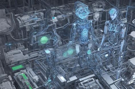 Premium Ai Image Automation Data Analytic With Robot And Digital Visualization For Big Data