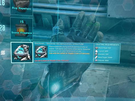 How Do I Craft A Tek Replicator Rark