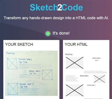 Mohsen Dianati On Linkedin Sketch2code Uses Ai To Convert Hand Written