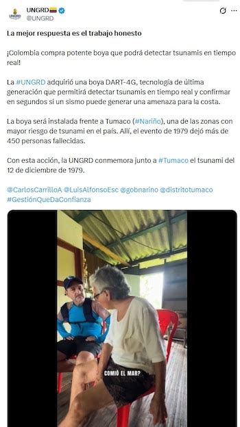 Carlos Carrillo Director De Ungrd Mostró La Población En El Pacífico