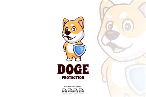 Doge Protection Mascot Logo Graphic By Ajiwaluyo88 · Creative Fabrica