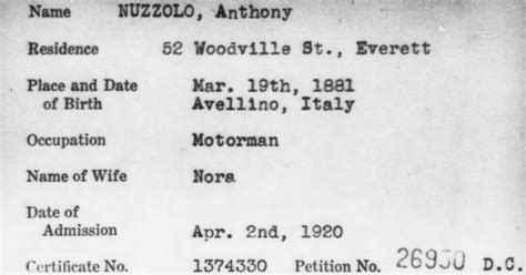 The Genealogy Of Torre Le Nocelle Italy Naturalization Petition