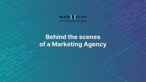 Behind The Scenes Of A Marketing Agency Black Cliff Media Ltd Pdf