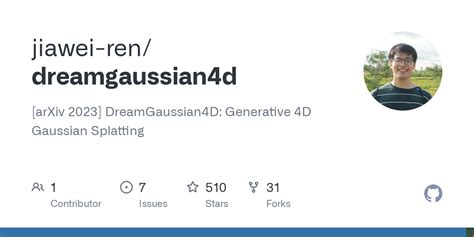 Dreamgaussian D Dg Py At Main Jiawei Ren Dreamgaussian D GitHub