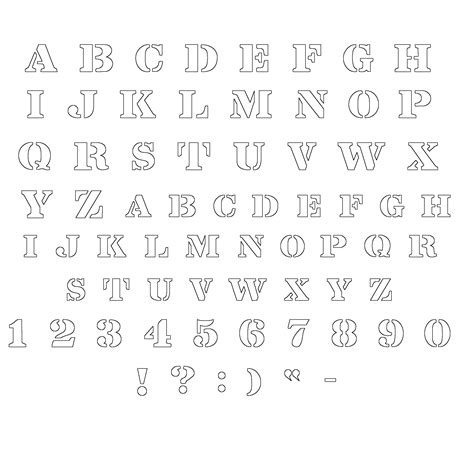 Stencil Outline Letters In This Example We Will Use The Text Outline