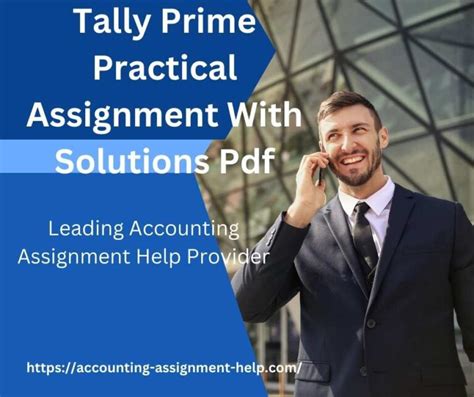 Tally Prime Practical Assignment With Solutions Pdf » Accounting Assignment Help Online