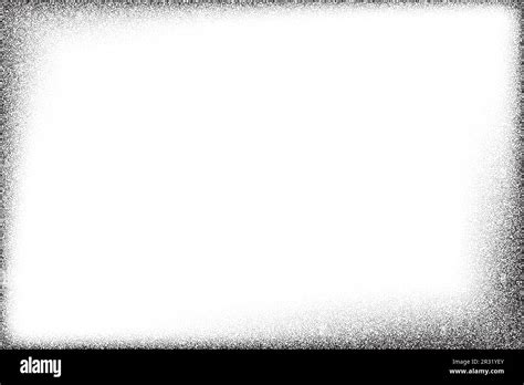 Grunge Dotted Gradient Frame Noisy Border With Sand Texture Fade