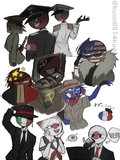 Countryhumans Axis Powers Germany Japan Italy Countryhumans