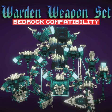 Warden Animated Weapon Set For Geysermc Mcmodels