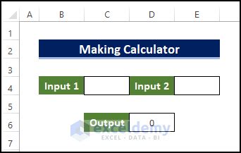 How To Make A Calculator In Excel With Easy Steps Exceldemy