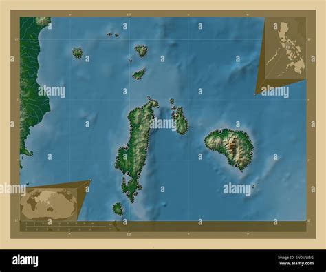 Romblon Province Of Philippines Colored Elevation Map With Lakes And Rivers Locations Of
