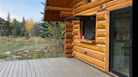 This Custom Flip Out Pass Thru Window Has A Single Easy Locking