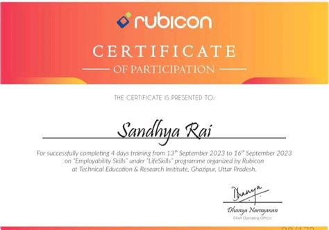 Lifeskill Rubicon Barclays Lifeskillstranining Sandhya Rai