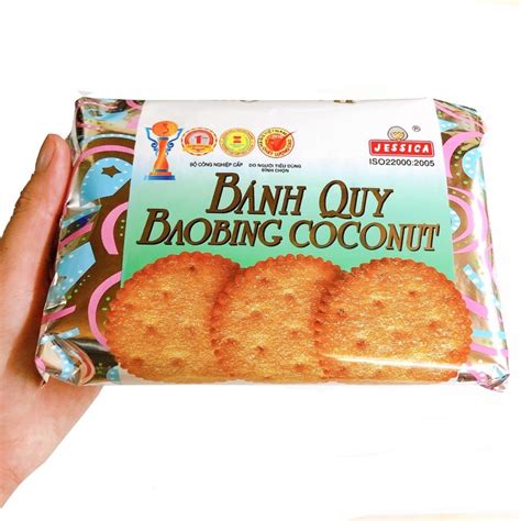 Bánh Quy đường Coconut Cracker Bánh Bạc Vuông Tròn Jessica 178g Ăn