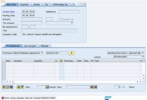 Solved Error Saving Valuation Data For Material Xxx Plant Sap