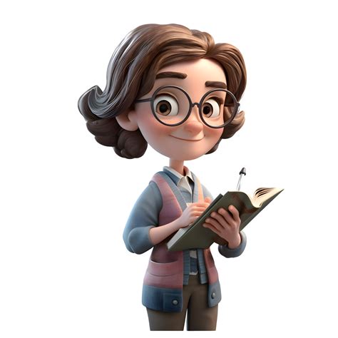 Cute Girl Cartoon Characters 3d