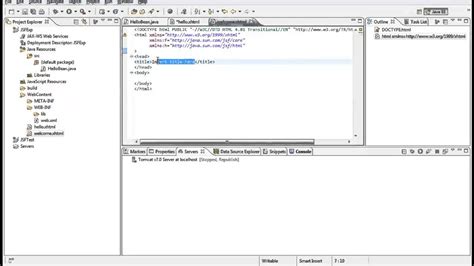 Première Application Jsf Avec Eclipse Youtube