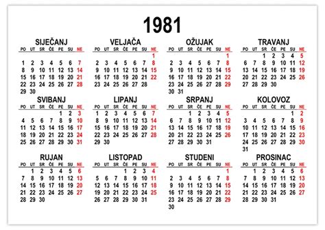 Was War Am 26 Juni 1981 Kalender Deutschland 1981 Mit Feiertage Sdysso