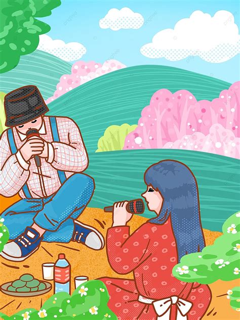 Spring Outing Flower Appreciation Outing Early Spring And Summer