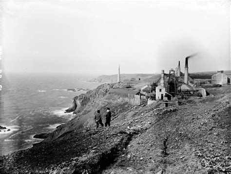 Levant Mine Looking Towards Pendeen Before The Building Of The Lighthouse Pendeen Lighthouse