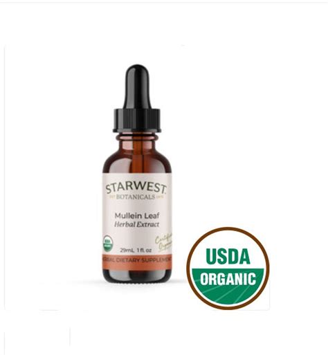 Organic Mullein Leaf Extract 1 Oz Cc360 Culture Connection 360