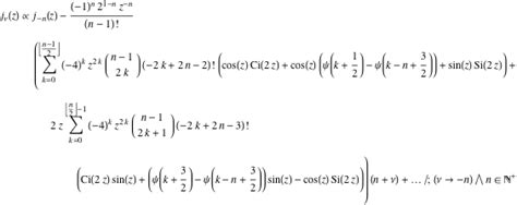 Spherical Bessel Function Of The First Kind Series Representations