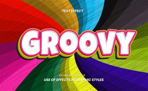 Groovy Text 3d Effect Text For Fall Event Use And Easy To Edit Via