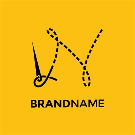 Initial N Needle Logo 16757606 Vector Art At Vecteezy