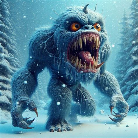 Ice Monster Digital Art Design In 2024 Digital Art Design Art Design