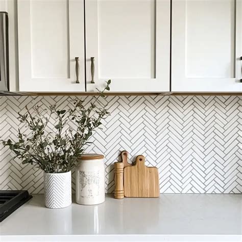 Diy Chevron Pattern Tile Backsplash A Stylish Upgrade For Your Kitchen