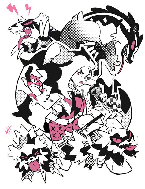 Gogeyama Galarian Linoone Galarian Zigzagoon Obstagoon Piers Pokemon Nintendo Pokemon