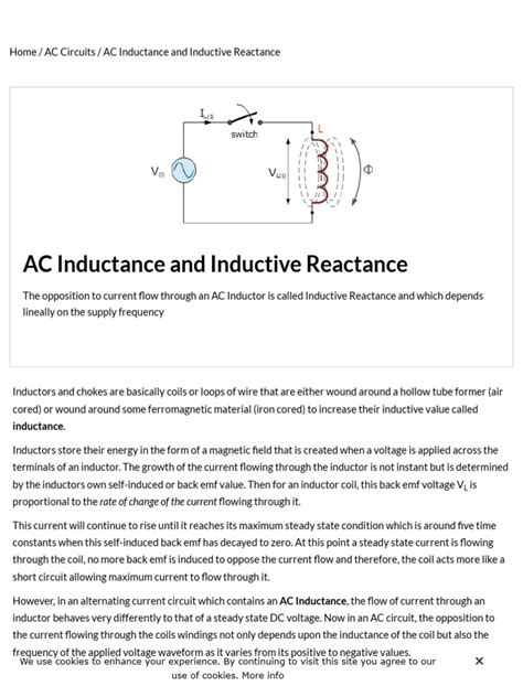 7 Ac Inductance And Inductive Reactance In An Ac Circuit Pdf