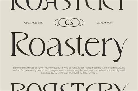 Cs Roastery Font Creative Fonts
