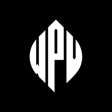Logo Okrągłego Znaku Wpw Z Kształtem Okręgu I Elipsy Wpw Litery Elipsy Z Stylem Typograficznym