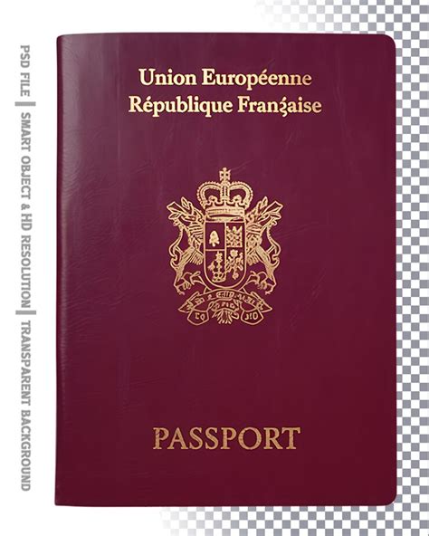French Passport Premium Ai Generated Psd
