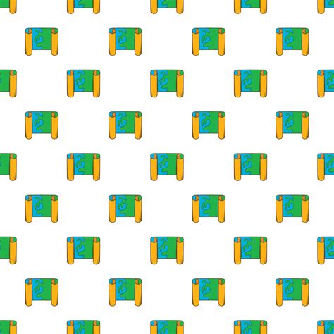 Road Map Pattern Cartoon Style 14700702 Vector Art At Vecteezy
