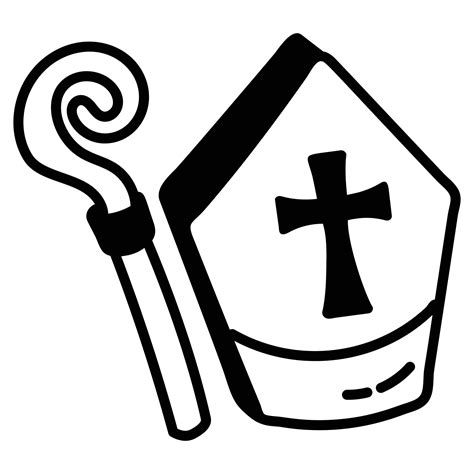 Trendy Pope Stick 19802541 Vector Art At Vecteezy