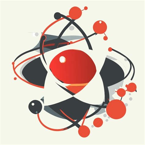 Decoding Atomic Structure Vector Illustration Flat 2 Premium Ai