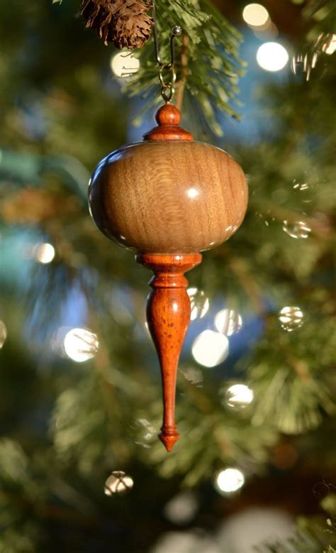 A Wood Turned Christmas Wooden Ornament Christmas Tree Ornament