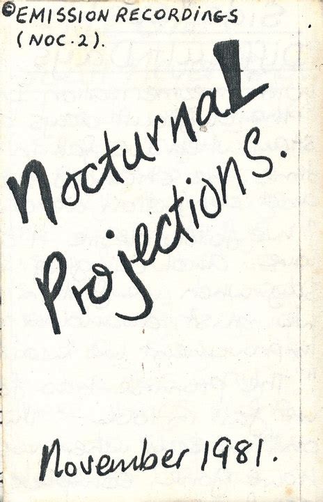 Nocturnal Projections Person Audioculture