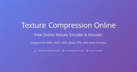 Online Compressed Texture Encoderdecoder
