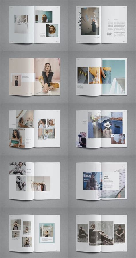 Fashion Lookbook Template Indd Indesign Layout Inspiration Tourism
