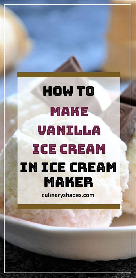 Vanilla Ice Cream Recipe No Eggs Culinary Shades Recipe Vanilla