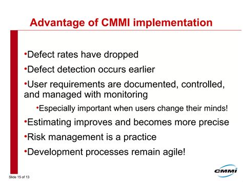 Cmmi Ppt Business Business And Finance