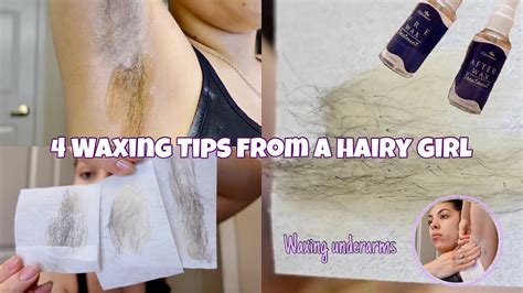 4 Waxing Tips From A Hairy Girl Waxing Underarms Youtube